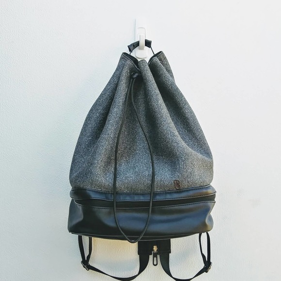 unbranded | Bags | Heathered Gray Black Bucket Bag Backpack | Poshmark